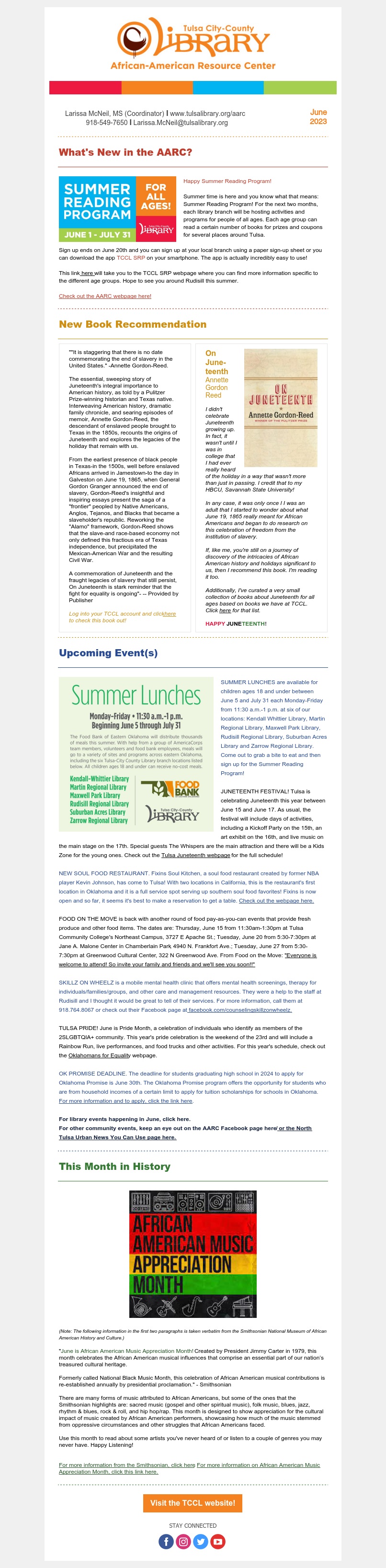 African-American Resource Center | Tulsa Library